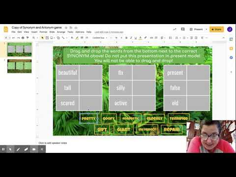 Copy of Synonym and Antonym game - Google Slides