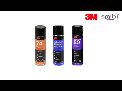 3M™ ADESIVO EM SPRAY 74™, ESPUMAS 80™, BORRACHA - VINIL, E CITRUS BASE™ LIMPADOR INDUSTRIAL