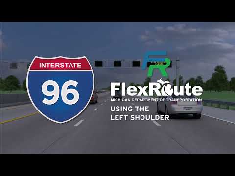 I-96 Flex Route: Using the Left Shoulder