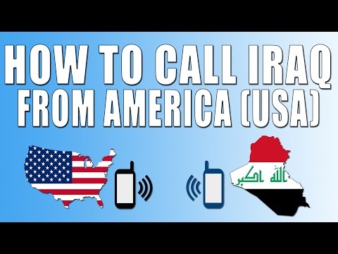 How To Call Iraq From America (USA)