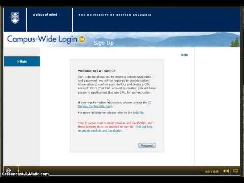 How to create a UBC CWL account (graduate students)