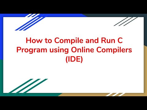 How to compile and run C program using Online Compiler