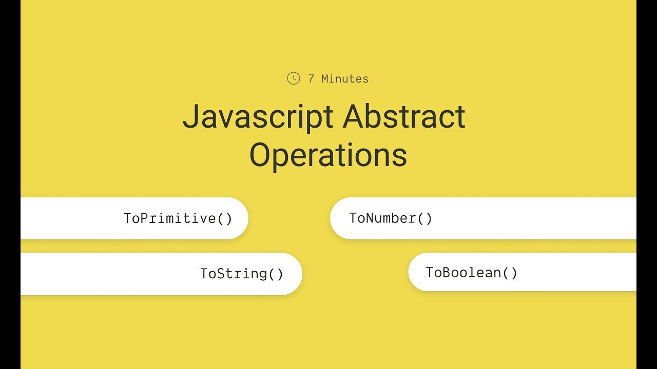JavaScript ToBoolean() Abstract Operation