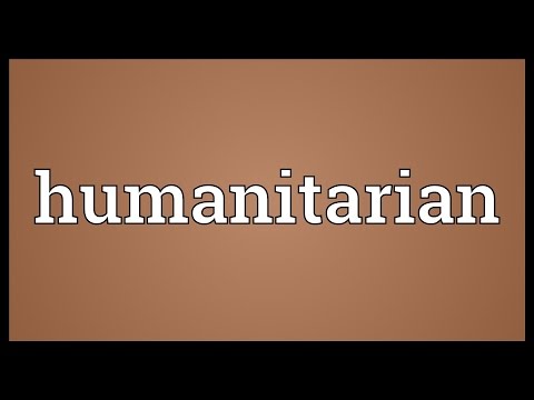 Humanitarian Meaning