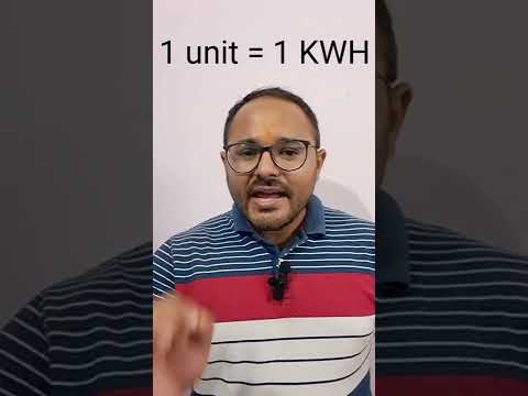 what is 1 unit of electricity means?