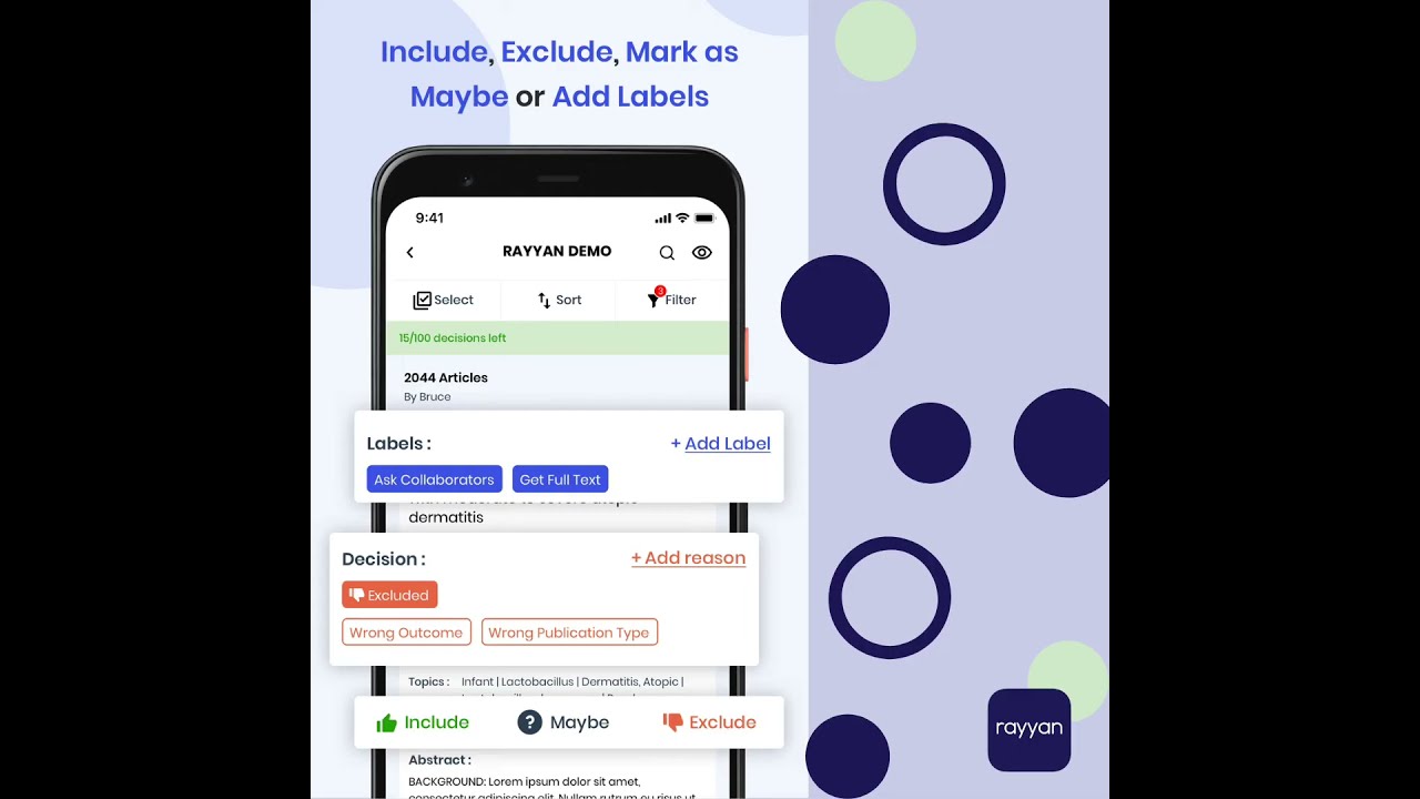 The all new Rayyan mobile app is here | Rayyan for Systematic Reviews