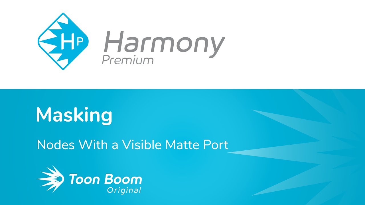 Nodes With a Visible Matte Port with Harmony Premium