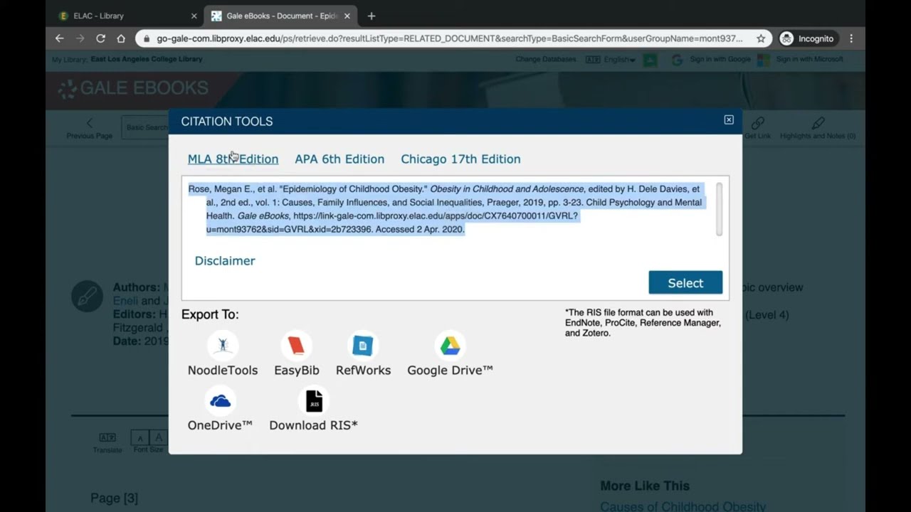 Gale eBooks Tutorial