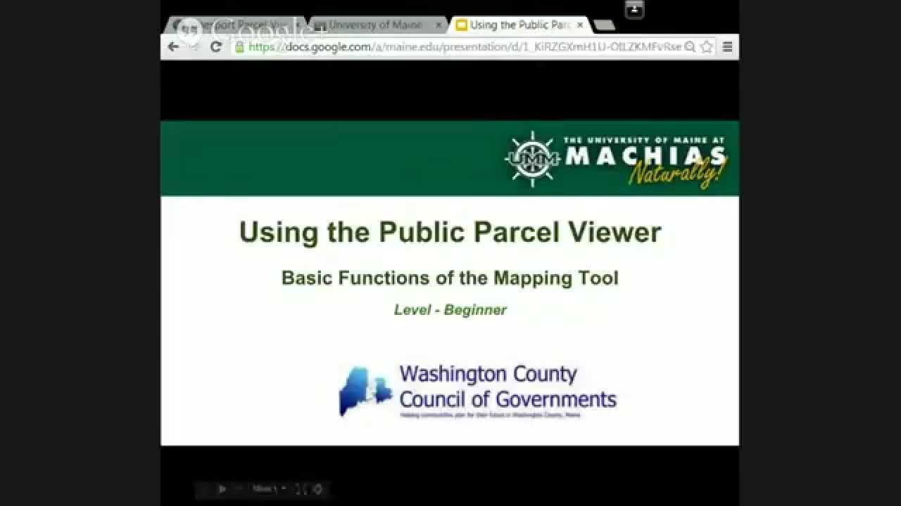 Using the Public Parcel Viewer: Basic Functions of the Mapping Tool