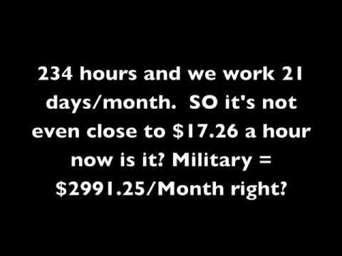 The Real Military Pay (A first look at the analysis breakdown)
