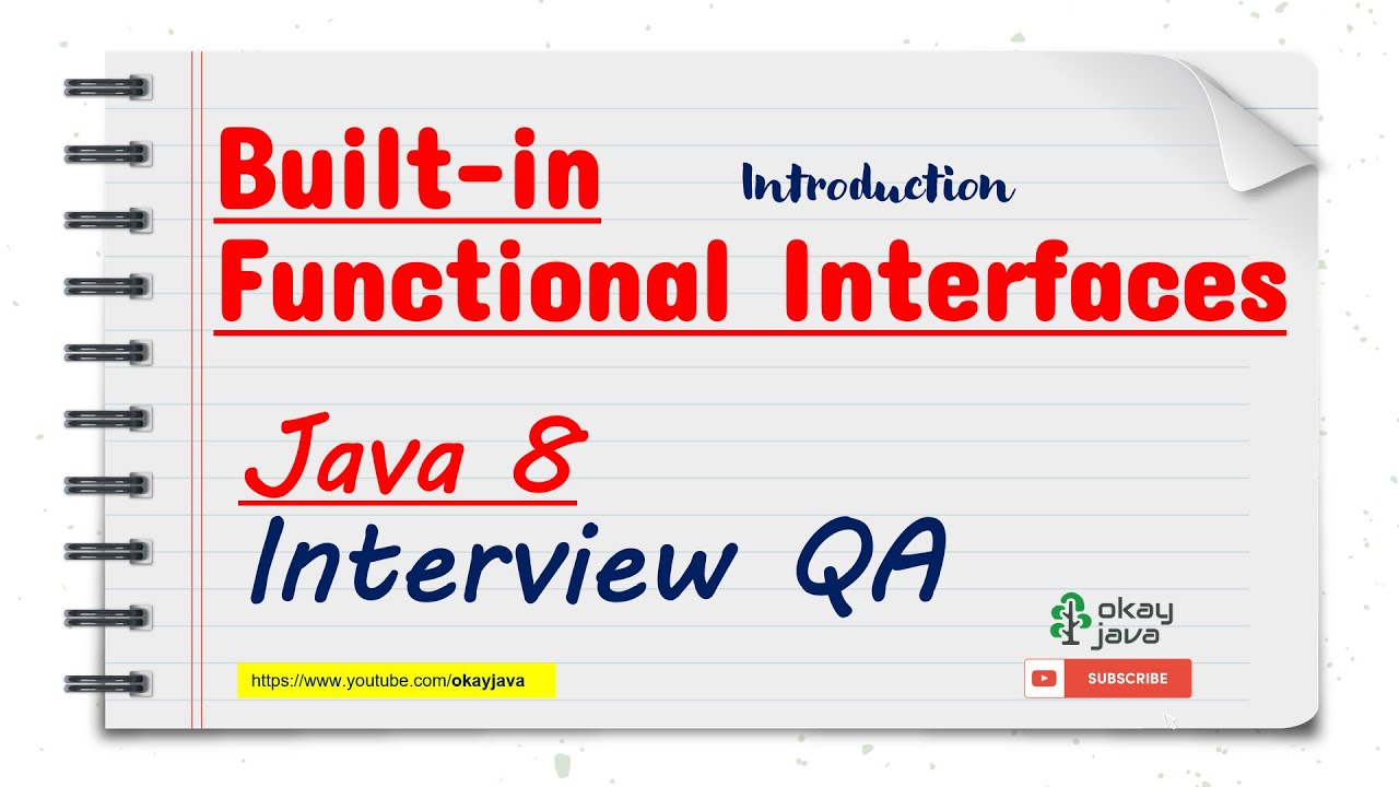java 8 interview question | built in functional interfaces in java | Java 8 new features | okay java