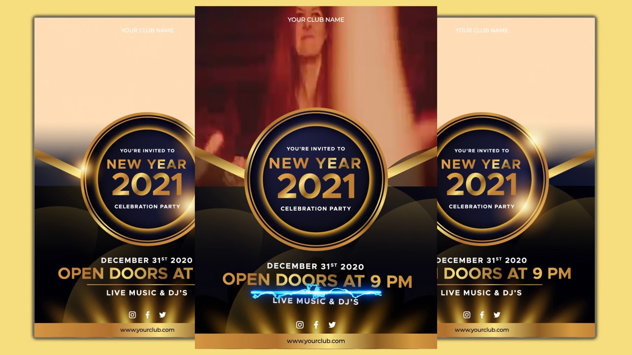 Live music  djs animated flye || Motion Graphics || Animated party flyer 2021