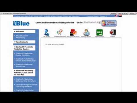 using the iblue website