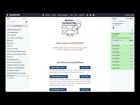 RetroSynthesis Galaxy workflow