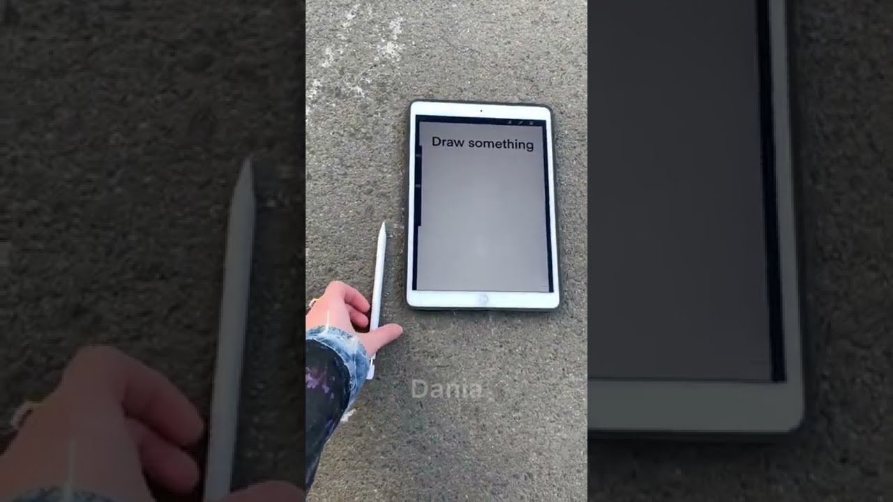 I left my ✨iPad✨ outside for people to draw on it🥰😳 | DANIA (#Shorts)