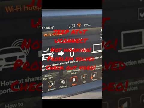 Jeep AT&T Uconnect not working watch the video! #jeep #jeepgladiator #learning #internet #uconnect