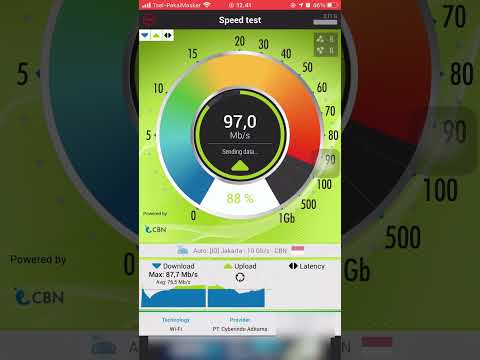 Review Internet cepat CBN fiber 50 Mbps @diCBN #indonesia #speedtest #nperf #goodbyecablehellofibre