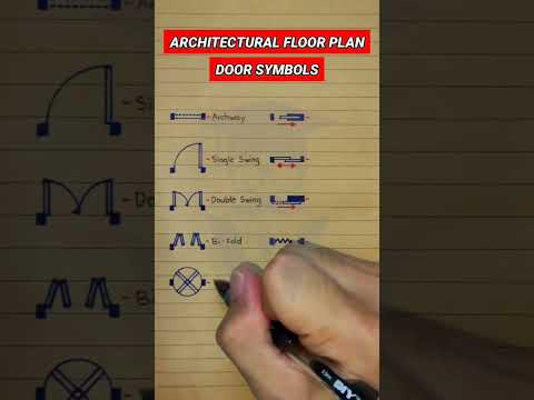 Door Symbols used in Architectural Floor Plans
