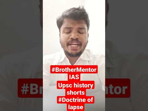 DOCTRINE OF LAPSE | CONCEPT CLARITY| HISTORY SHORTS | UPSC PRELIMS
