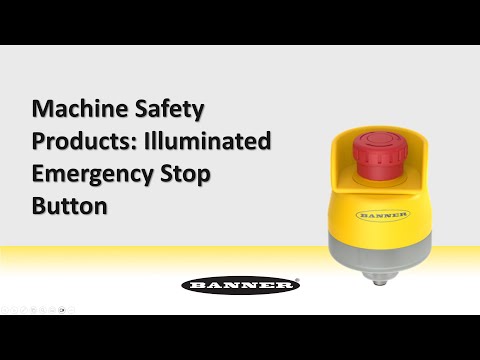 Banner Engineering - SSA-EB1PL-12ECQ8 - E-Stop, 30mm Mount, 40mm ...