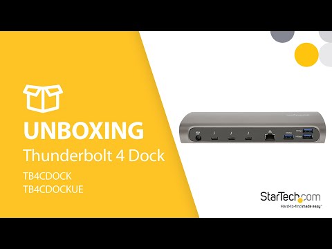 Thunderbolt 4 Dock, 96W, Dual 4K 60Hz or 1x 8K / TB4CDOCK | StarTech.com