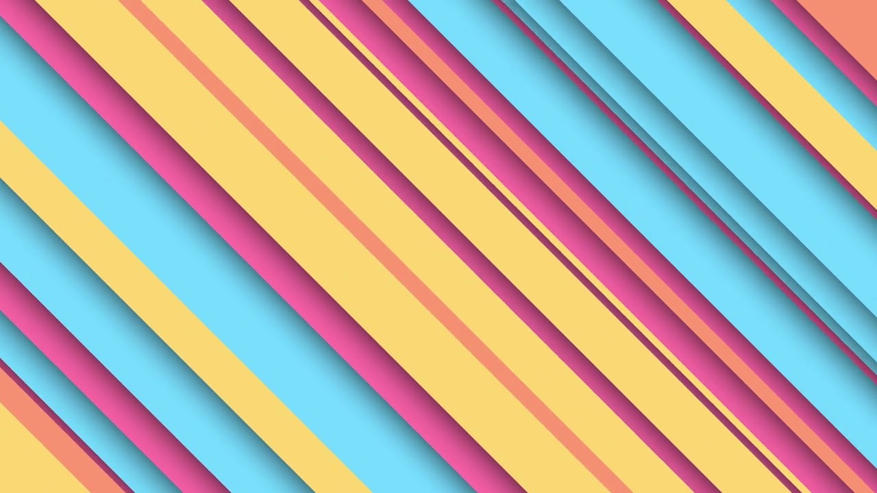 Colorful Diagonal Stripes Motion Background | Screensaver | 15 Minute Loop