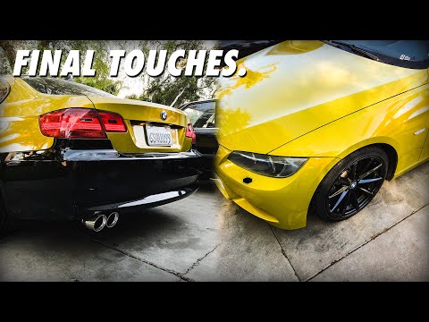 WELDING NEW EXHAUST TIPS + BLACK WHEELS FOR THE E92!!