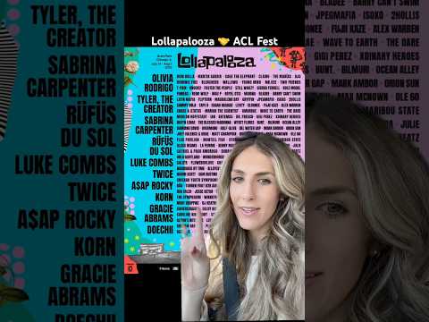 Lollapalooza 2025 Lineup Drop could have some ACL Fest clues! #lollapalooza #aclfest #austintx