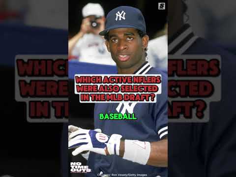 Which Active NFLers Were Also Selected In The MLB Draft? ⚾ #shorts
