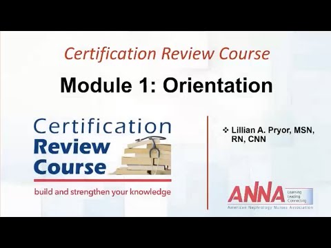 Certification Review Course Orientation Preview