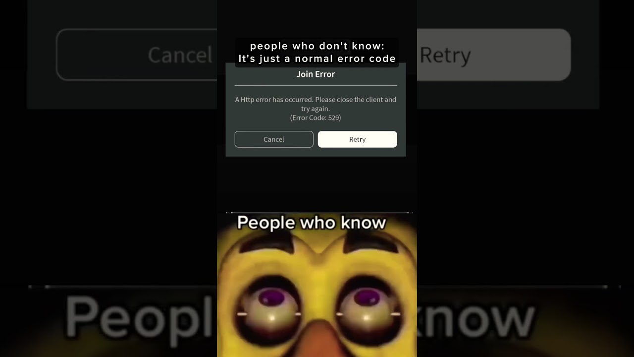 just a normal error code. yet?