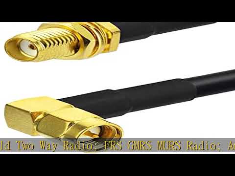 Bingfu Ham Radio Antenna Extension Relocation Cable SMA Male Right Angle to Female RG58 Coaxial Cab