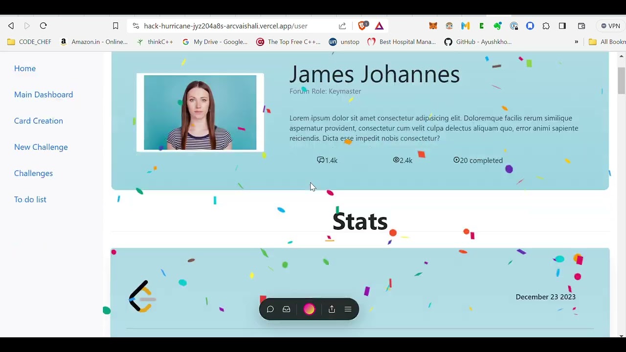 StatHub Demo || Hack Hurricane 1.O || 2023 || ByteBusters