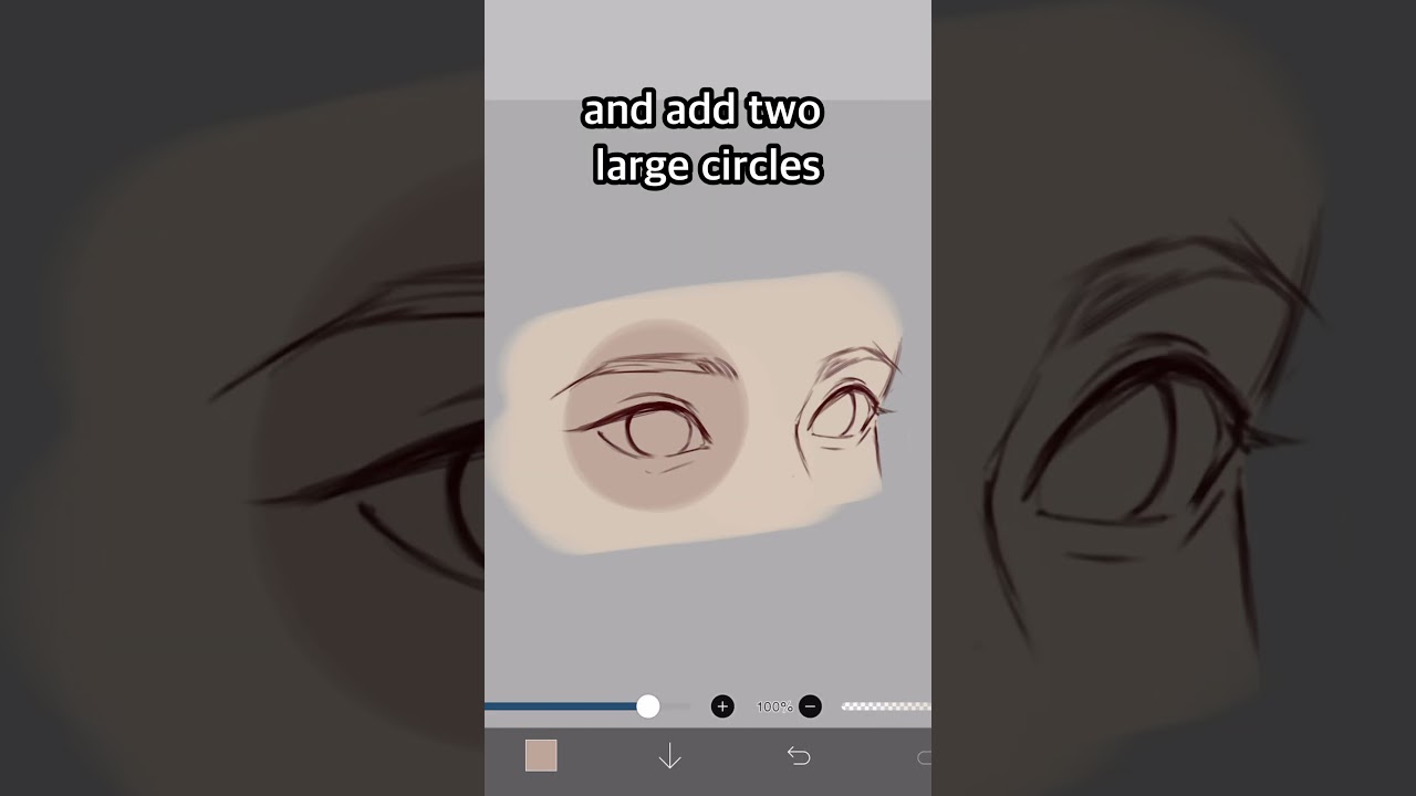 Semi-Realistic Eye Tutorial from Chinese Artist ft. Dahlia #arttutorial #ibispaintx #shorts