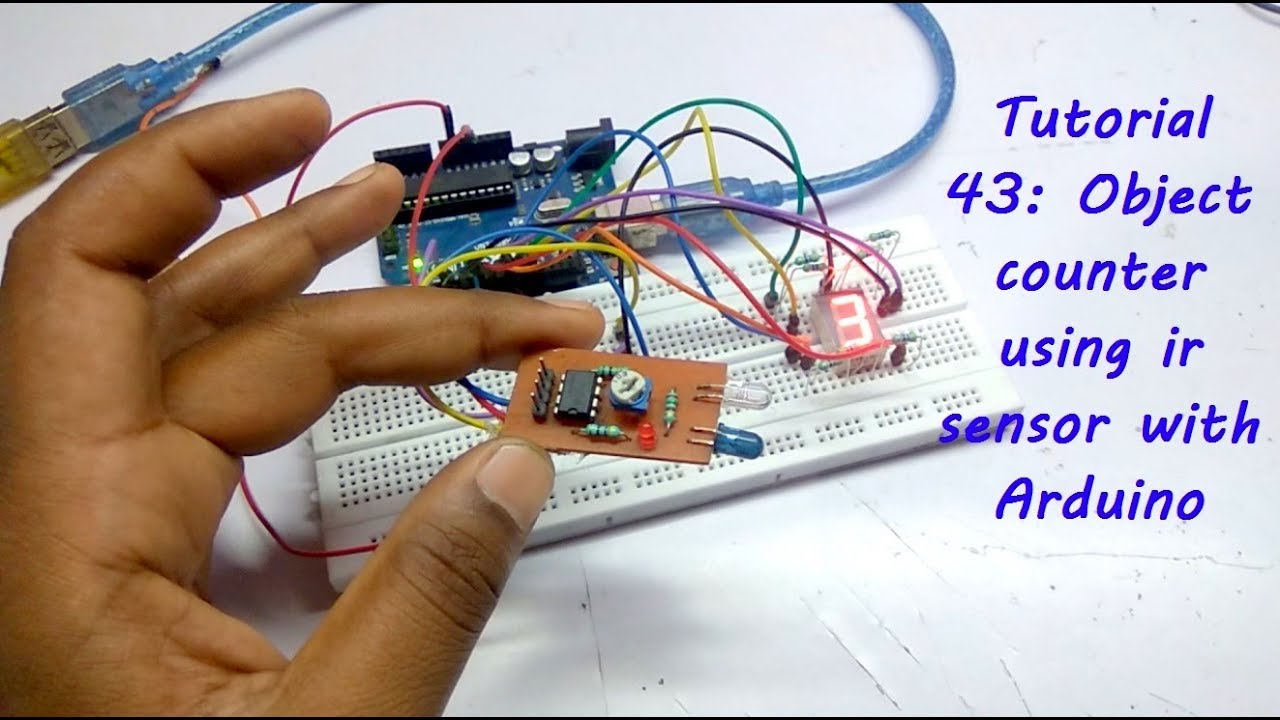 Object counter using ir sensor with Arduino : Tutorial 43