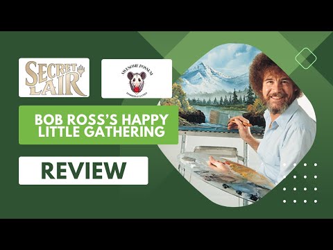 Unboxing Magic: The Gathering Secret Lair - Bob Ross's Happy Little Gathering Foil Edition