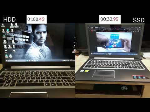SSD vs HDD Speed Test | Real time speed 256GB SSD vs 1TB HDD #ssdvshdd #ssd #speedtest
