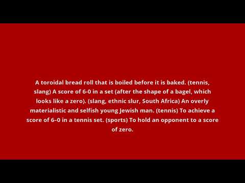 what is the meaning of bagel