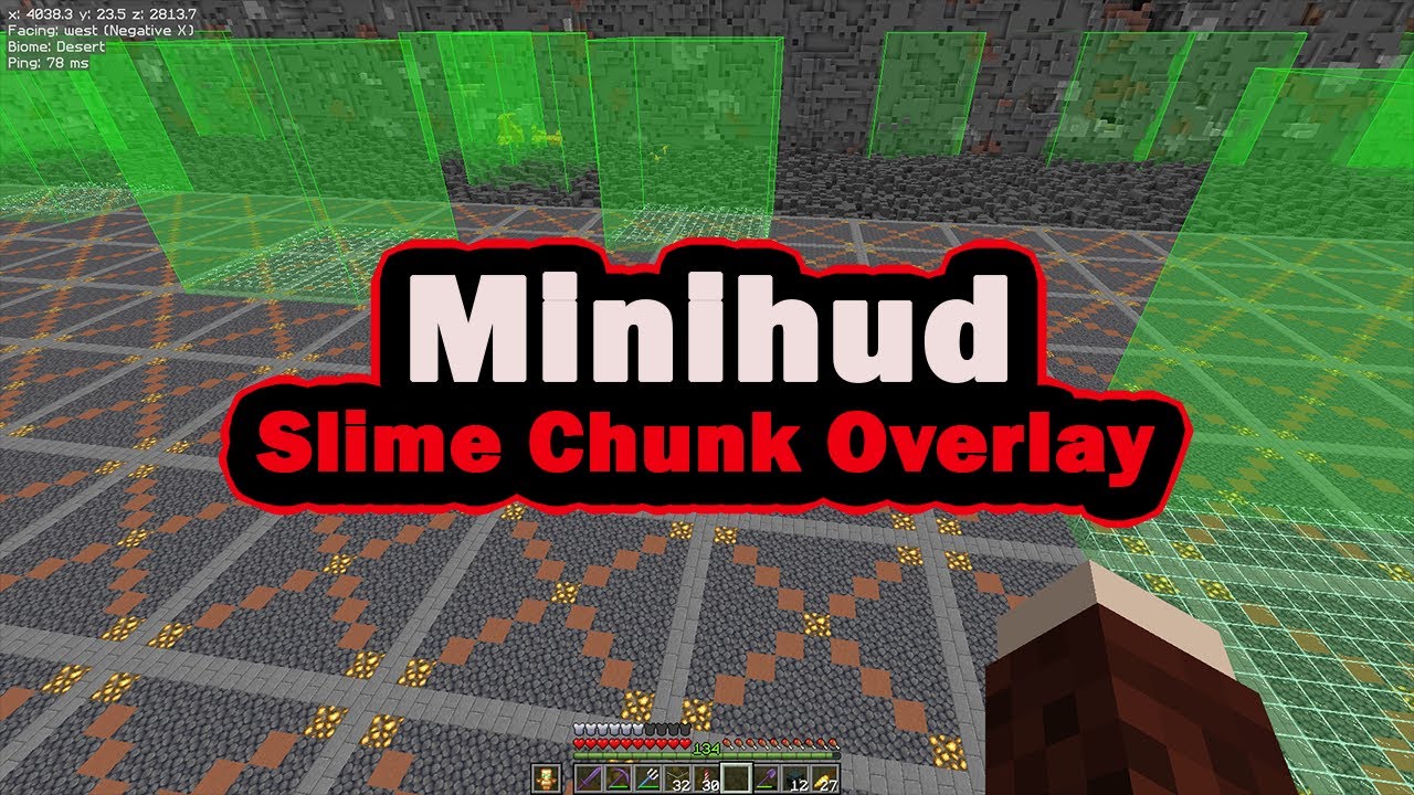 Minihud Slime Chunk Overlay (Minecraft Mods)