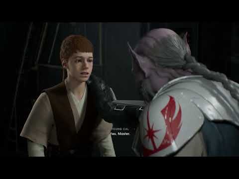 Jaro Tapal training Cal Kestis as a Padawan prior to Order 66