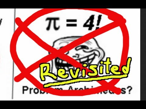 Troll Pi Debunked Revisited: Pi is NOT equal to 4