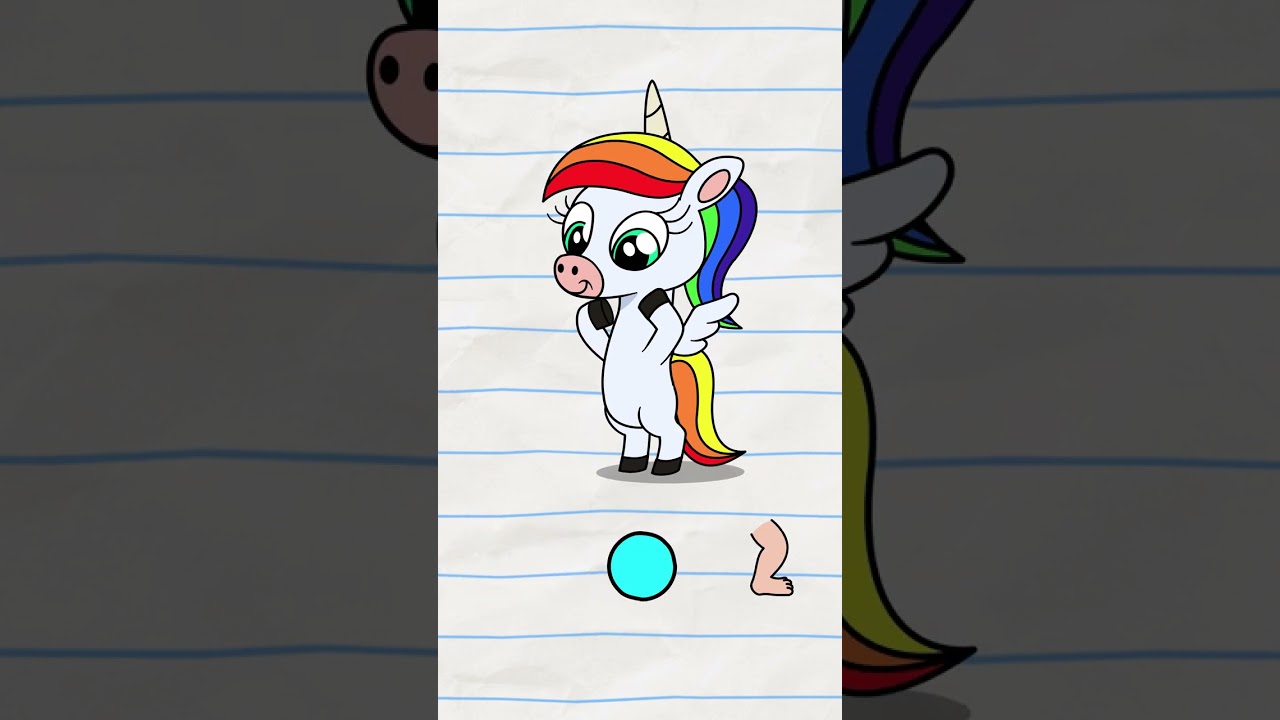 Dancing Unicorn! Emoji Boogie (Animation Meme) #boyanddragon #shorts #dancechallenge