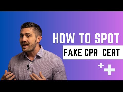 How to spot fake CPR certifications