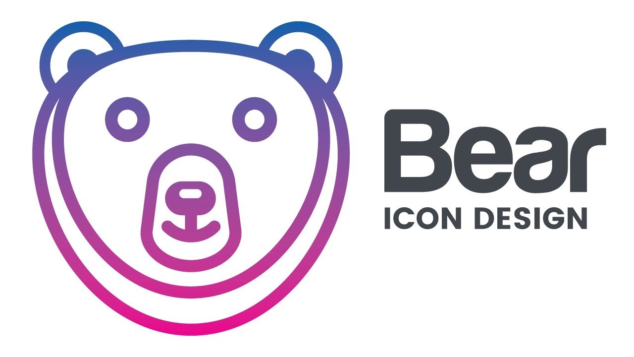 Bear Icon Design | Logo Design | Adobe Illustrator