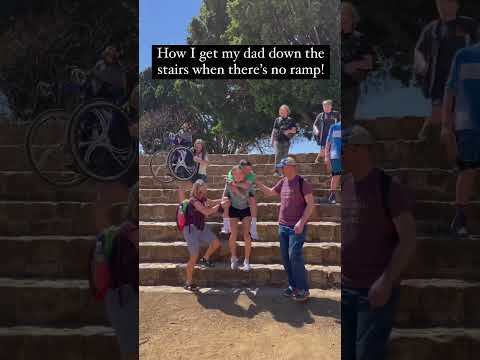 #liftcarry | Daughter gives piggyback ride to her handicapped father | #piggyback #stronggirl
