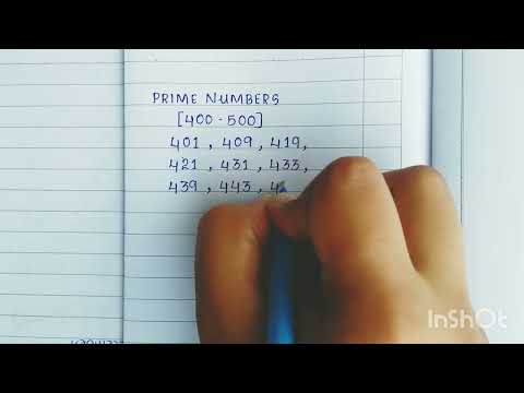 prime numbers between 400 to 500| Part-5 |#handwriting |Kavyasree
