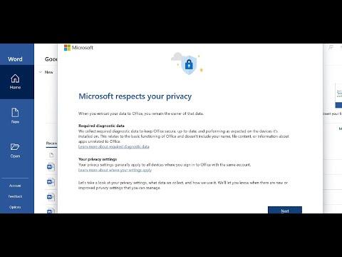 How To Get Rid Of Microsoft Respects Your Privacy Pop Up On Opening Microsoft Office Apps Windows PC