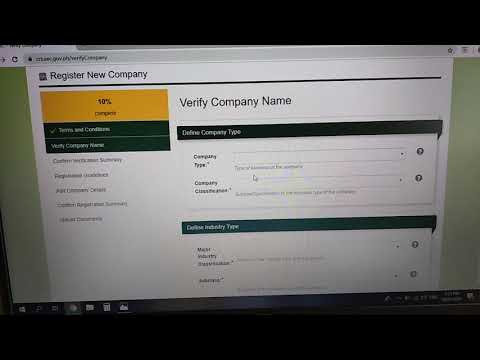 SEC Company Name Registration: PART 2 Verifiying Company Name