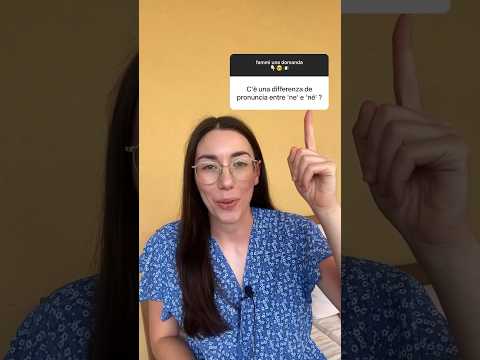 Italian words NE, NÉ pronunciation