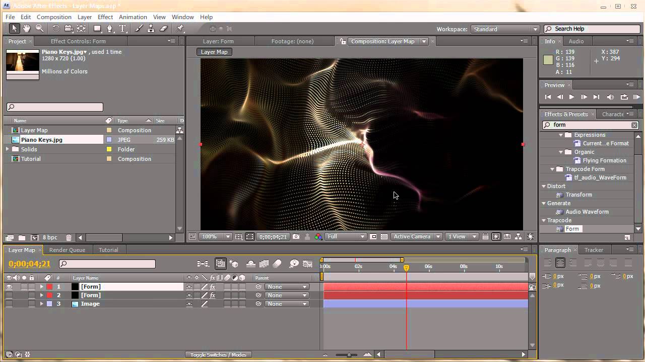 AE: Layer Maps with Trapcode Form